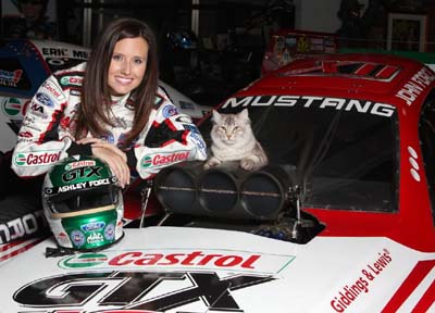 Photo Shoot for Top Dog's Ashley Force Hood and Simba