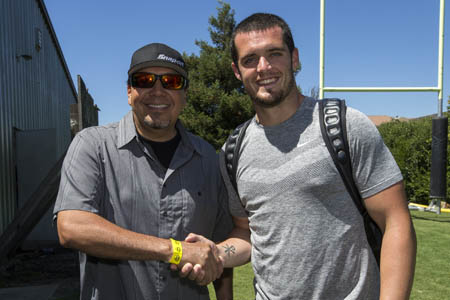 Cruz Pedregon and Leah Pritchett make Appearance on the Gridiron in ...