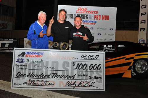 Bowman Conquers 'The Mountain' to Win $100,000 World Series of Pro Mod