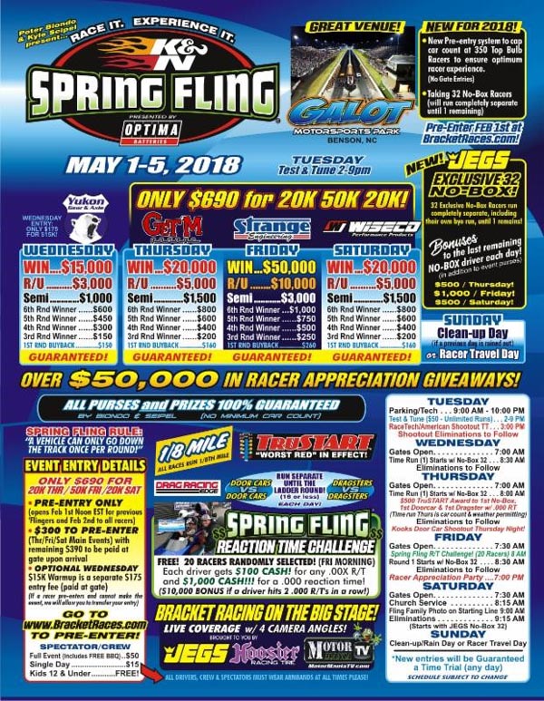 K&N Spring Fling Galot- Pre-Race