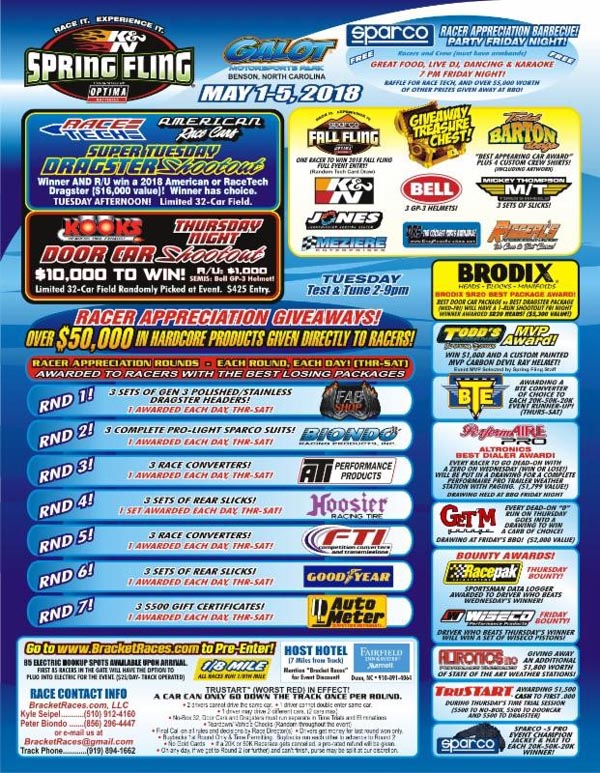 K&N Spring Fling Galot- Pre-Race