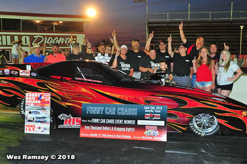 Funny Car Chaos at Amarillo Dragway