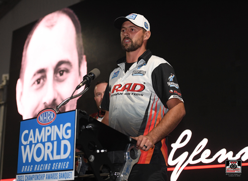 Pro Stock's Dallas Glenn Wins 2021 Rookie of the Year Award